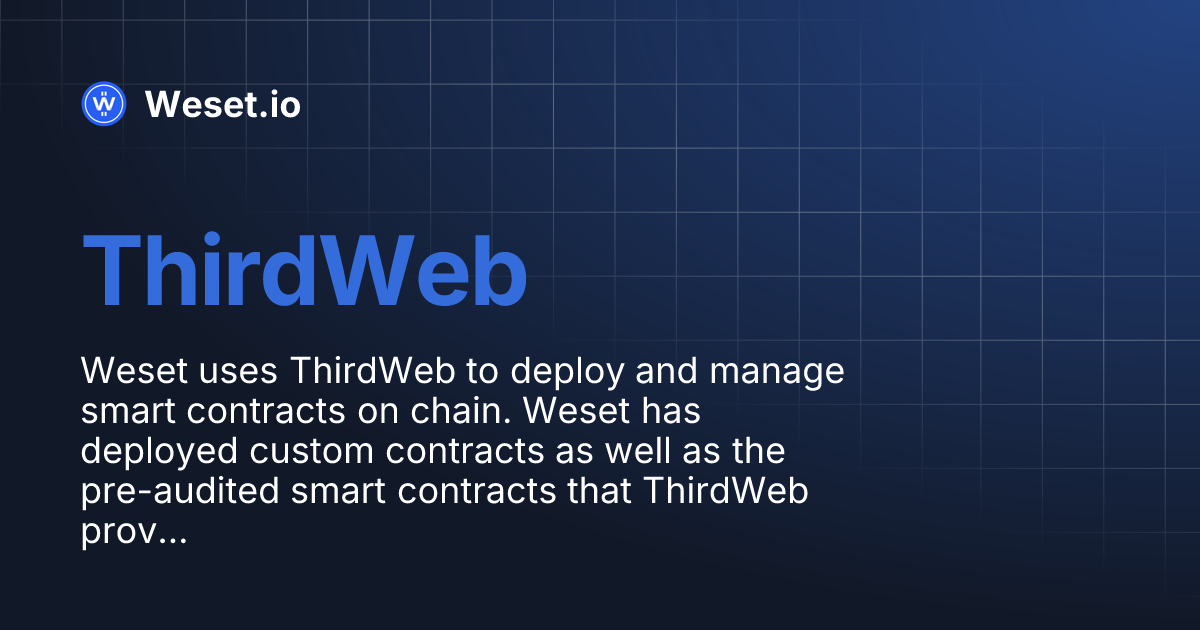 ThirdWeb | Weset.io